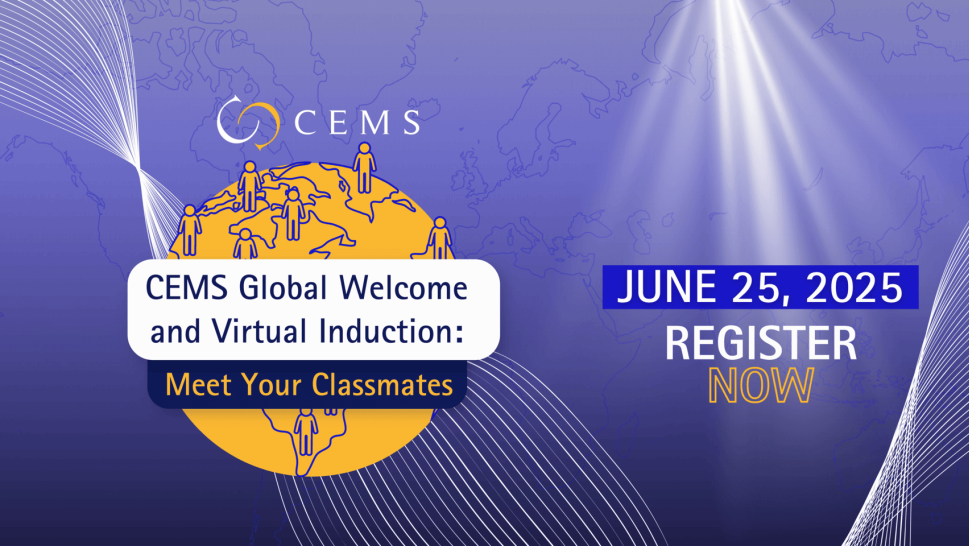 CEMS Global Welcome and Virtual Induction
